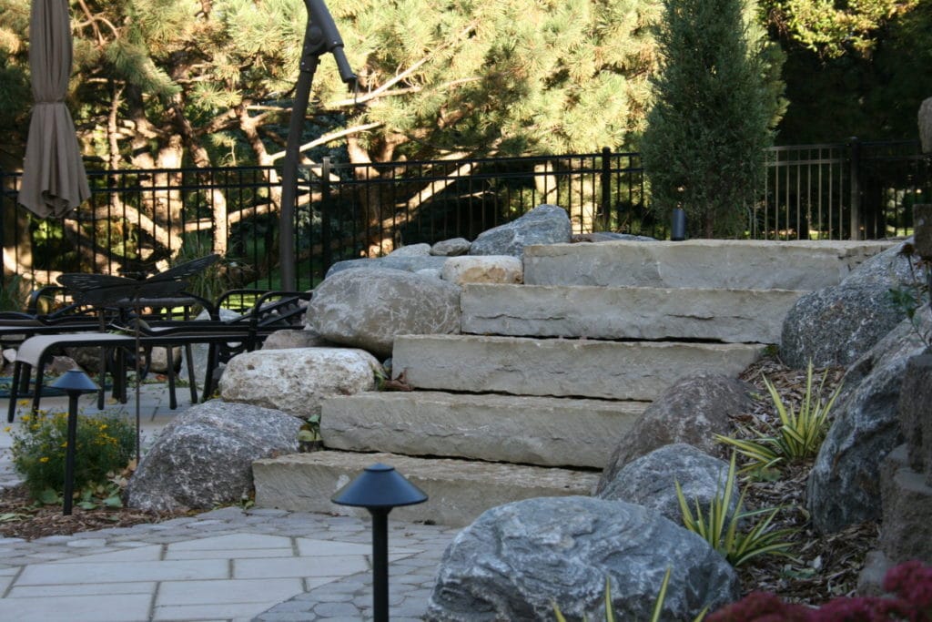 Elm Creek Snapped Steps - Duro Rock Supply Co