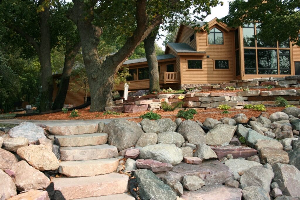 Glacial Ridge Cut Boulder Steps - Duro Rock Supply Co