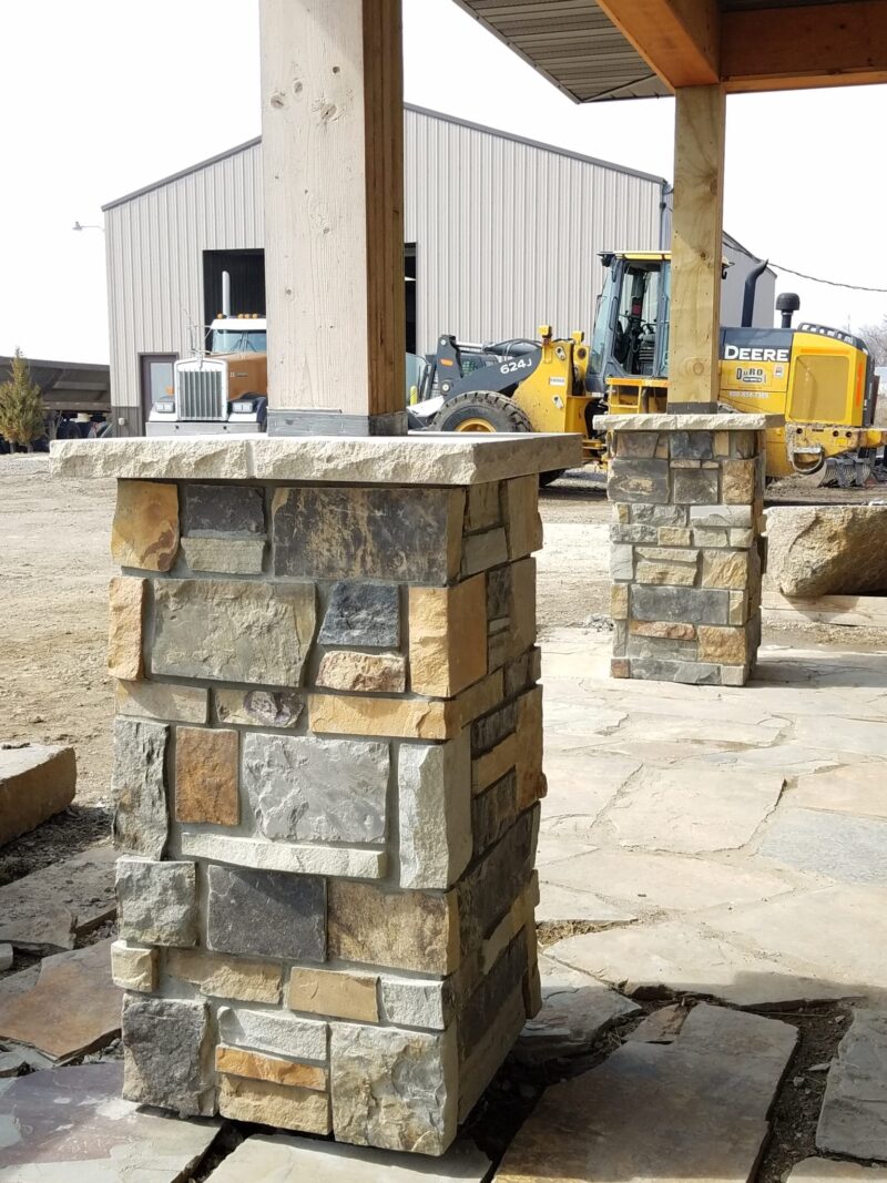 Veneer Stone on Posts - Duro Rock Supply Co